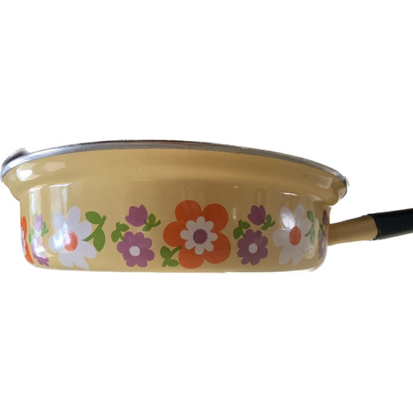 Kitchen | Vintage Italian Enamel Pan Moneta Cookware Circa7s Flower ...